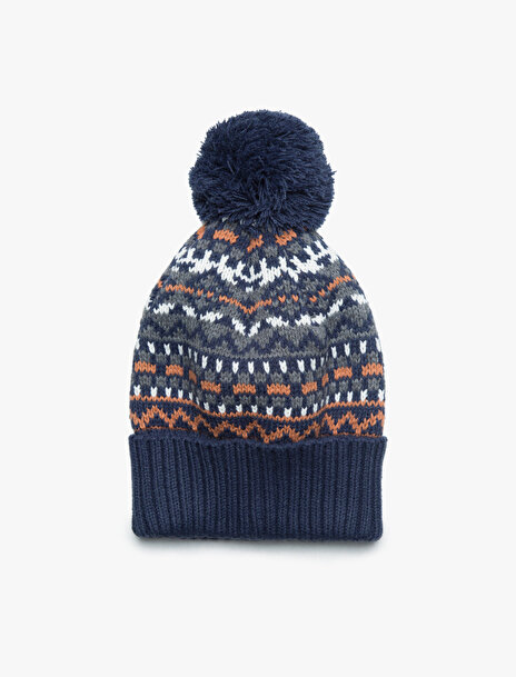 Koton Erkek Desenli Ponponlu Bere