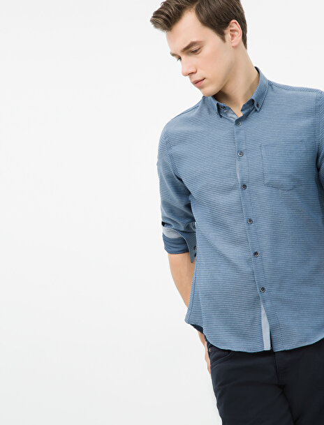 Koton Erkek Dar Kesim Gömlek