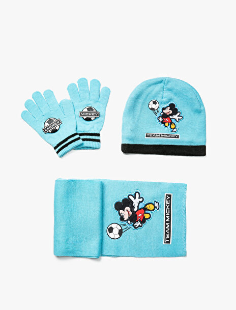 Koton Erkek Çocuk Mıckey Mouse Lisanlı Bere Eldiven Atkı Takımı Koton Erkek Çocuk Mıckey Mouse Lisanlı Bere Eldiven Atkı Takımı