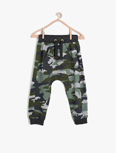 Koton Erkek Çocuk Kamuflaj Desenli Eşofman