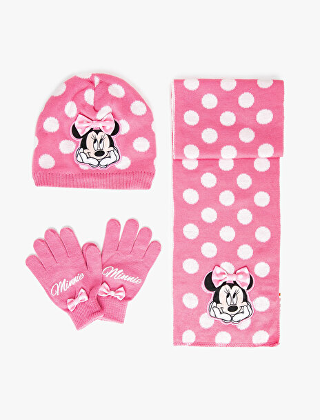 Koton Kız Çocuk Minnie By Koton Atkı Takımı