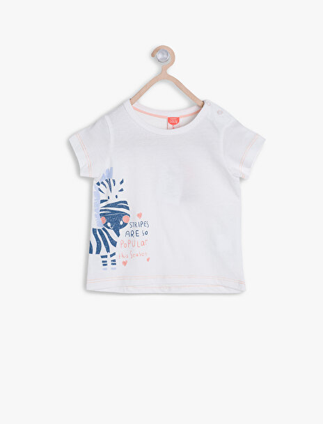 Koton Kız Çocuk Baskılı T-Shirt