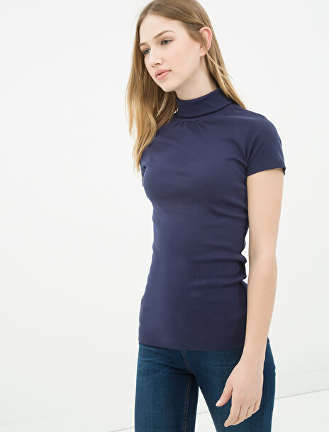 Koton Kadın Balıkçı Yaka T-Shirt
