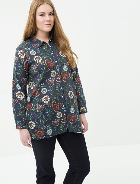 Koton Kadın Çiçek Baskılı Gömlek