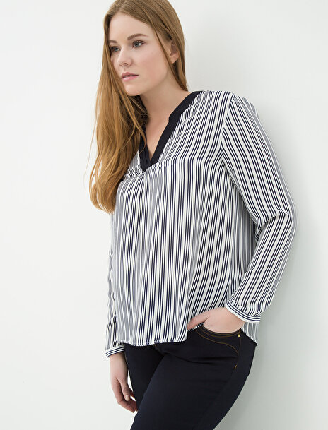 Koton Kadın Çizgili Bluz