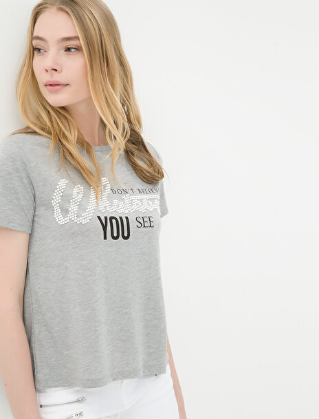 Koton Kadın Baskılı T-Shirt