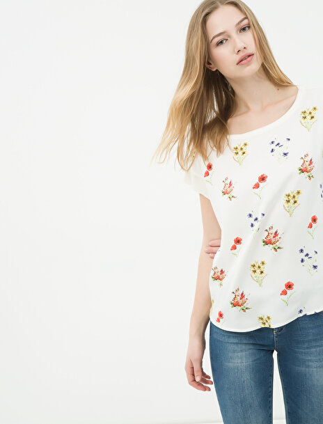 Koton Kadın Çiçek Bluz