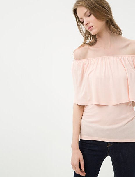 Koton Kadın Omzu Açık T-Shirt