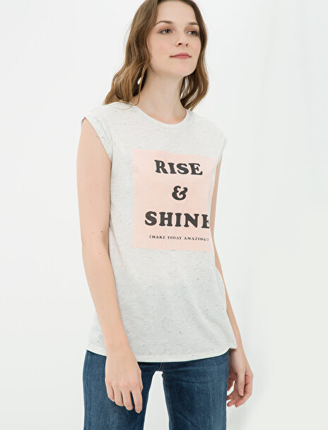 Koton Kadın Yazı Baskılı T-Shirt