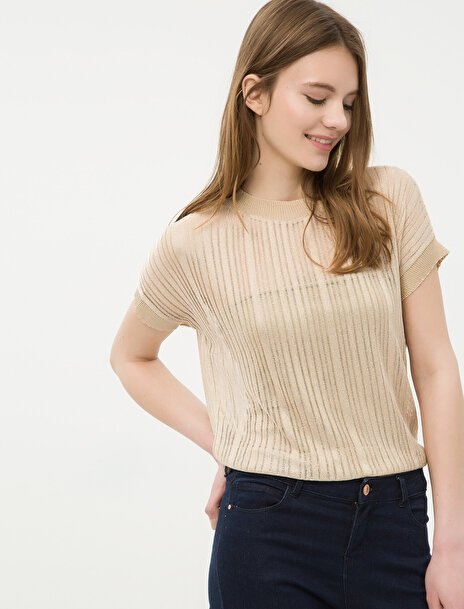 Koton Kadın Oyuk Yaka Kazak