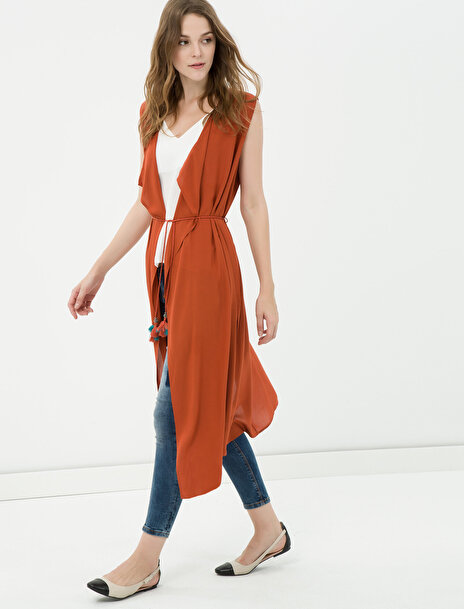 Koton Kadın Beli Bağlamalı Yelek