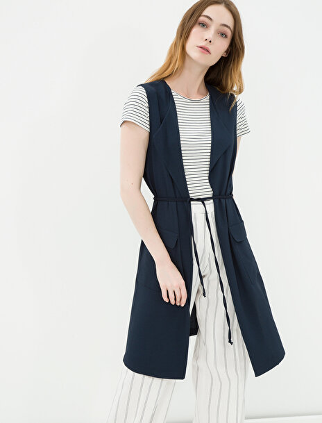 Koton Kadın Beli Bağlamalı Yelek