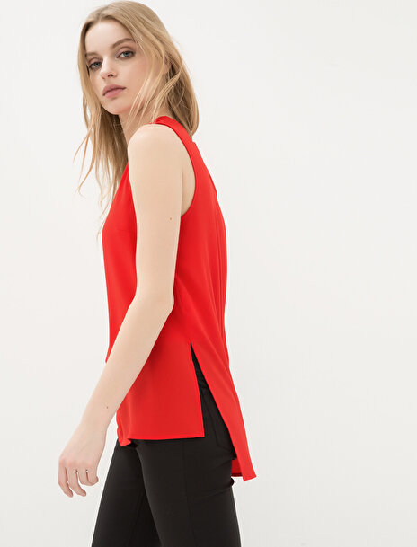 Koton Kadın Oyuk Yaka Bluz