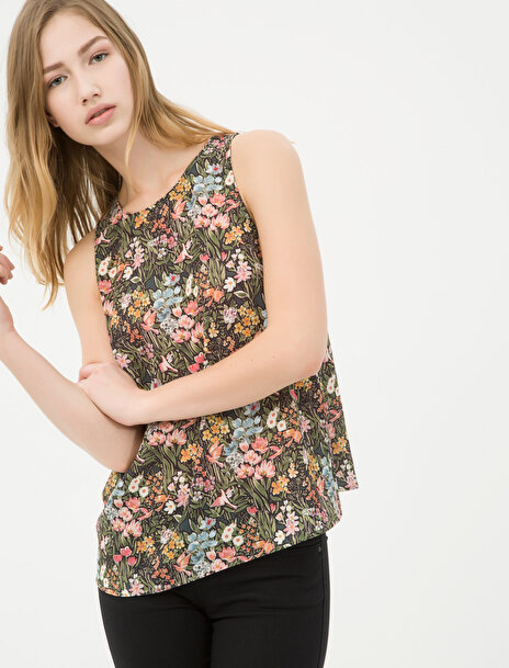 Koton Kadın Çiçek Desenli Atlet