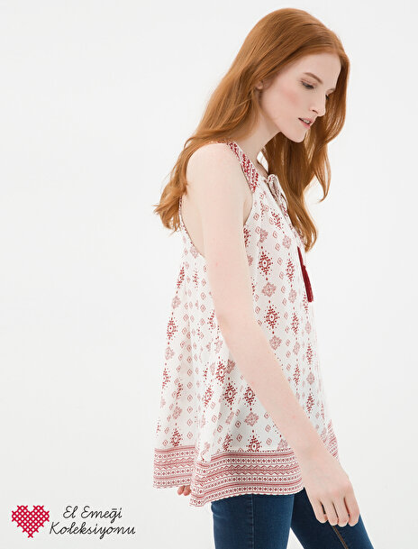 Koton Kadın Püskül Detaylı Bluz