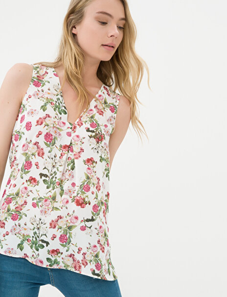 Koton Kadın Çiçek Desenli Bluz