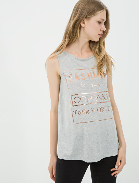 Koton Kadın Yazı Baskılı Atlet