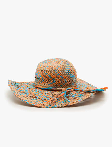 Koton Kadın Çok Renkli Hasır Şapka
