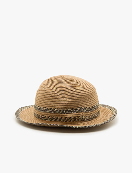 Koton Kadın Çizgi Detaylı Şapka