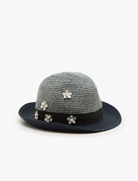 Koton Kadın Çiçek Desenli Şapka