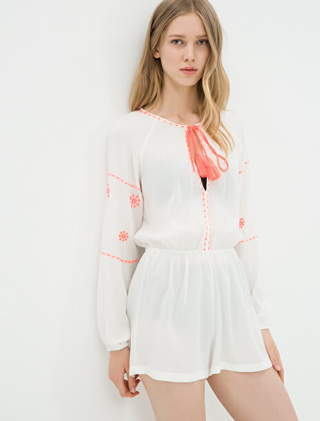 Koton Kadın Püskül Detaylı Tulum