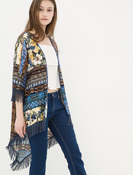 Koton Kadın Çiçek Desenli Kimono