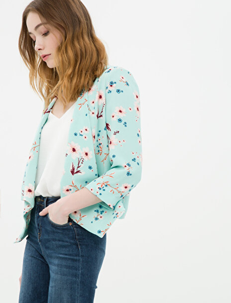 Koton Kadın Çiçekli Ceket