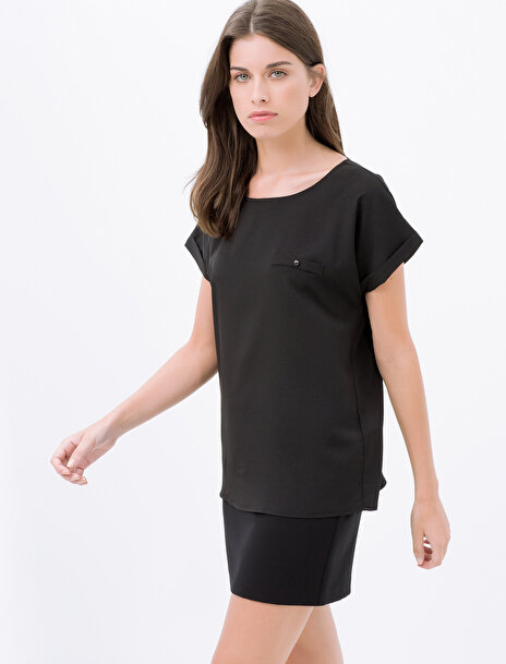 Koton Kadın Oyuk Yaka Bluz