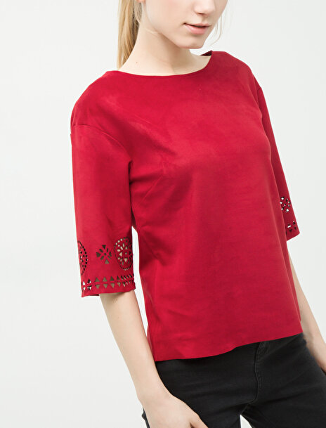 Koton Kadın Kayık Yaka Bluz