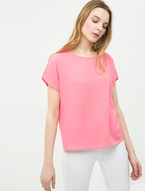 Koton Kadın Oyuk Yaka Bluz