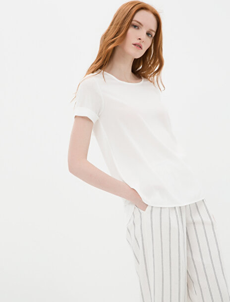 Koton Kadın Bisiklet Yaka Bluz