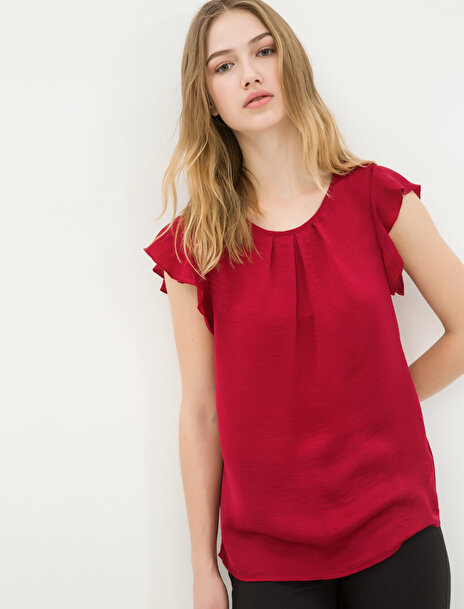 Koton Kadın Oyuk Yaka Bluz