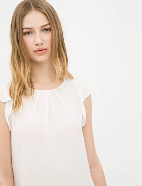 Koton Kadın Oyuk Yaka Bluz