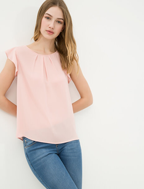 Koton Kadın Oyuk Yaka Bluz