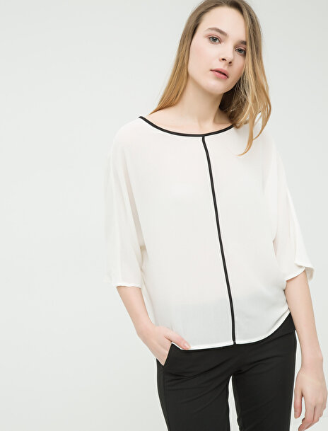 Koton Kadın Bisiklet Yaka Bluz