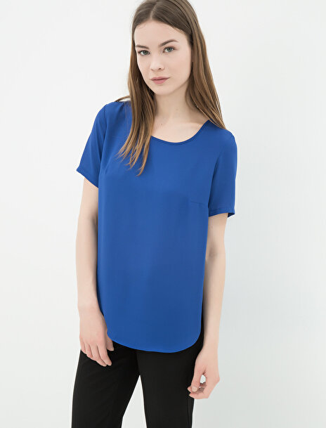 Koton Kadın Oyuk Yaka Bluz