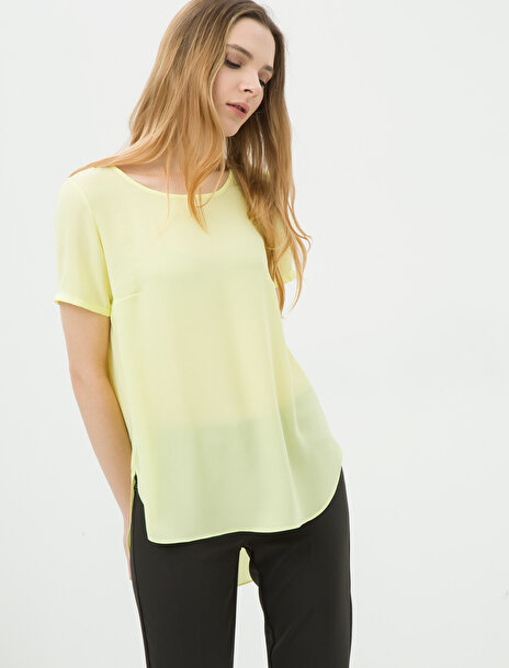 Koton Kadın Oyuk Yaka Bluz