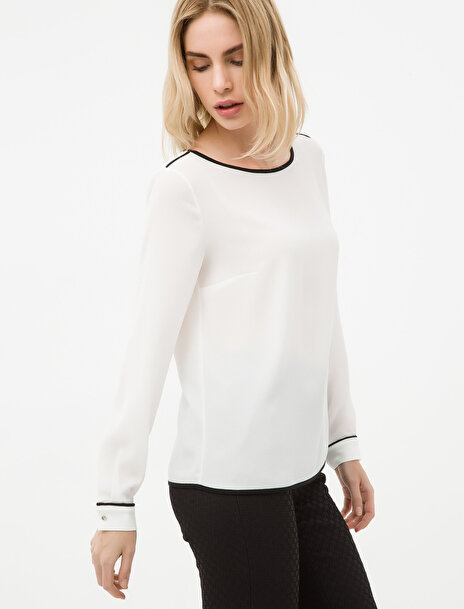 Koton Kadın Oyuk Yaka Bluz