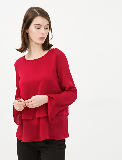 Koton Kadın Oyuk Yaka Bluz
