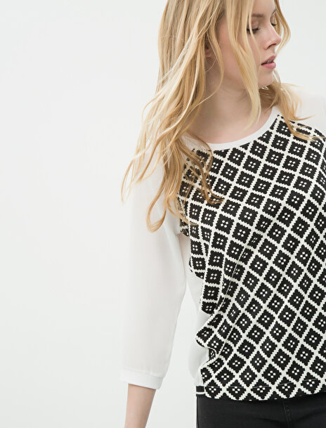 Koton Kadın Oyuk Yaka Bluz