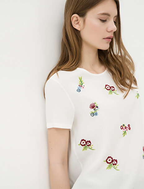 Koton Kadın Çiçek Desenli Bluz