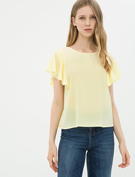 Koton Kadın Oyuk Yaka Bluz