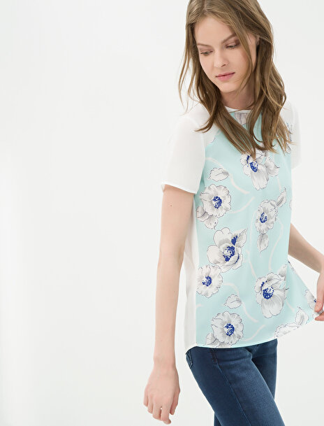 Koton Kadın Çiçek Desenli Bluz