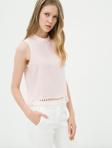 Koton Kadın Dantel Detaylı Bluz