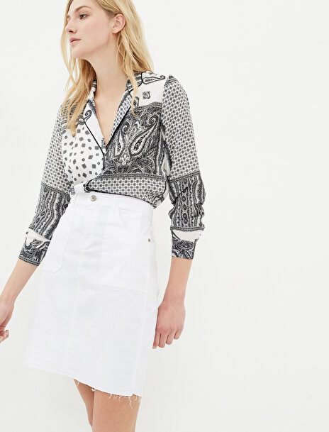 Koton Kadın Normal Bel Jean Etek Koton Kadın Normal Bel Jean Etek