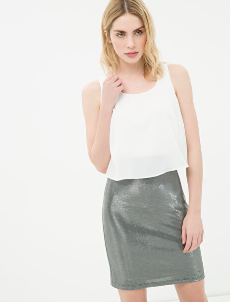 Koton Kadın Oyuk Yaka Elbise Koton Kadın Oyuk Yaka Elbise