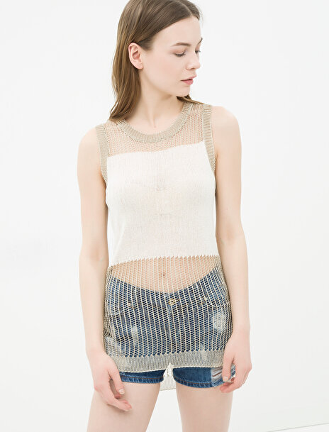 Koton Kadın Dantel Detaylı Bluz