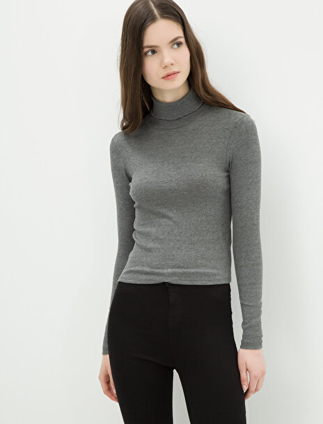 Koton Kadın Boğazlı T-Shirt