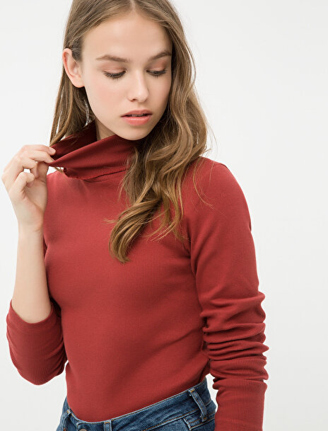 Koton Kadın Balıkçı Yaka T-Shirt