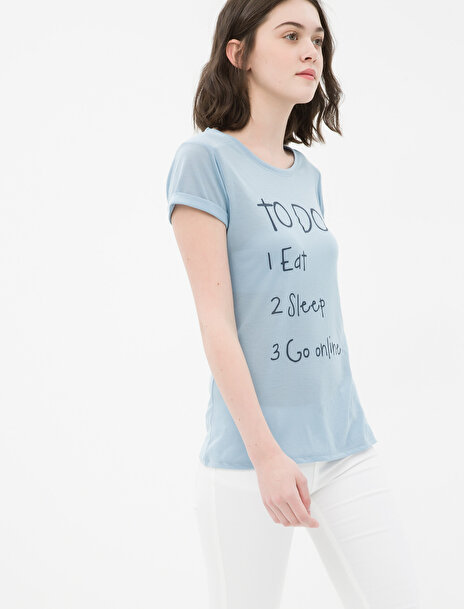 Koton Kadın Baskılı T-Shirt